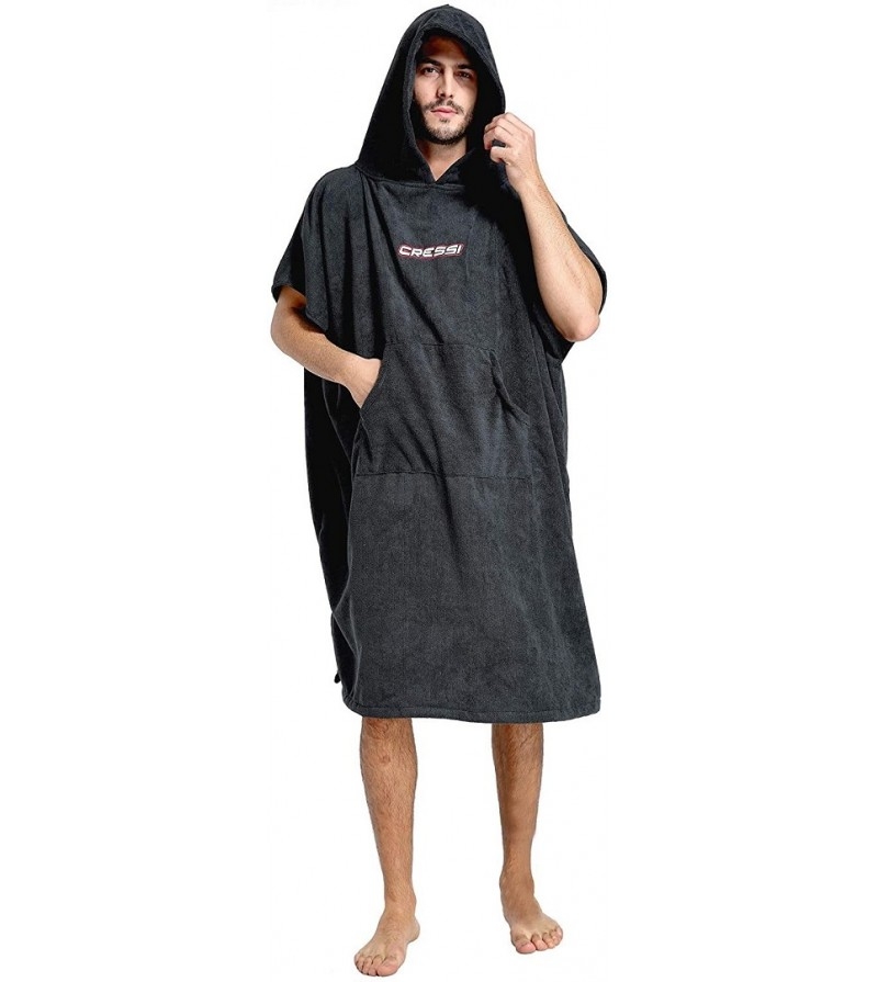 Poncho mixte M/L Noir - Shop ABYSS Garden